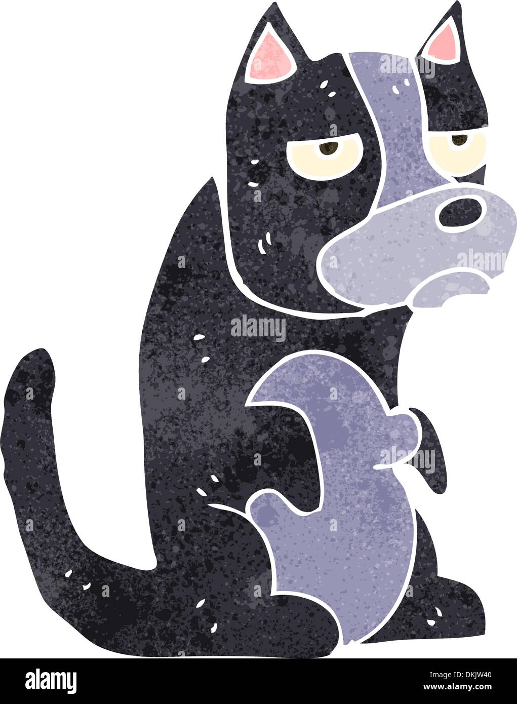 Retro cartoon illustration. On plain white background Stock Vector ...