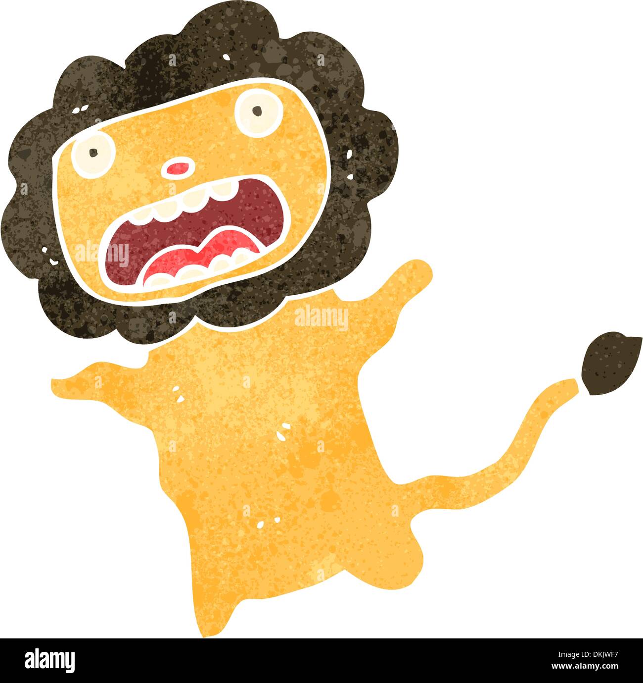 Retro cartoon illustration. On plain white background Stock Vector ...