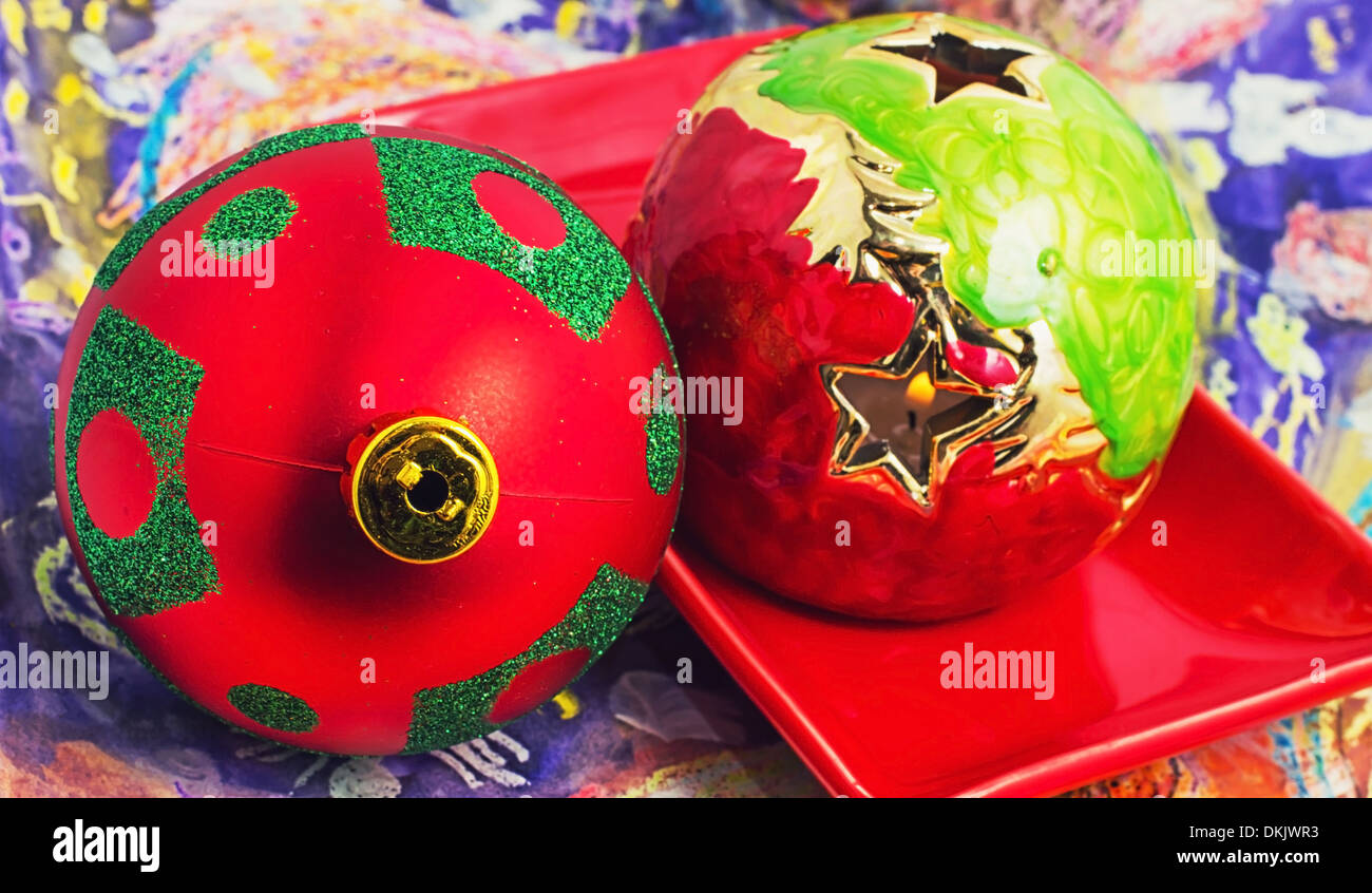new-year toys and knick-knackeries to Christmas Stock Photo - Alamy