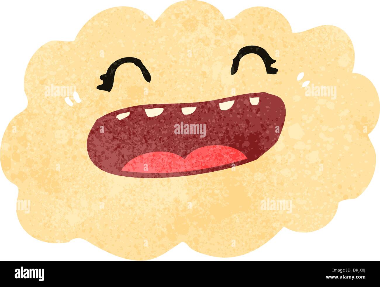 Retro cartoon illustration. On plain white background Stock Vector ...