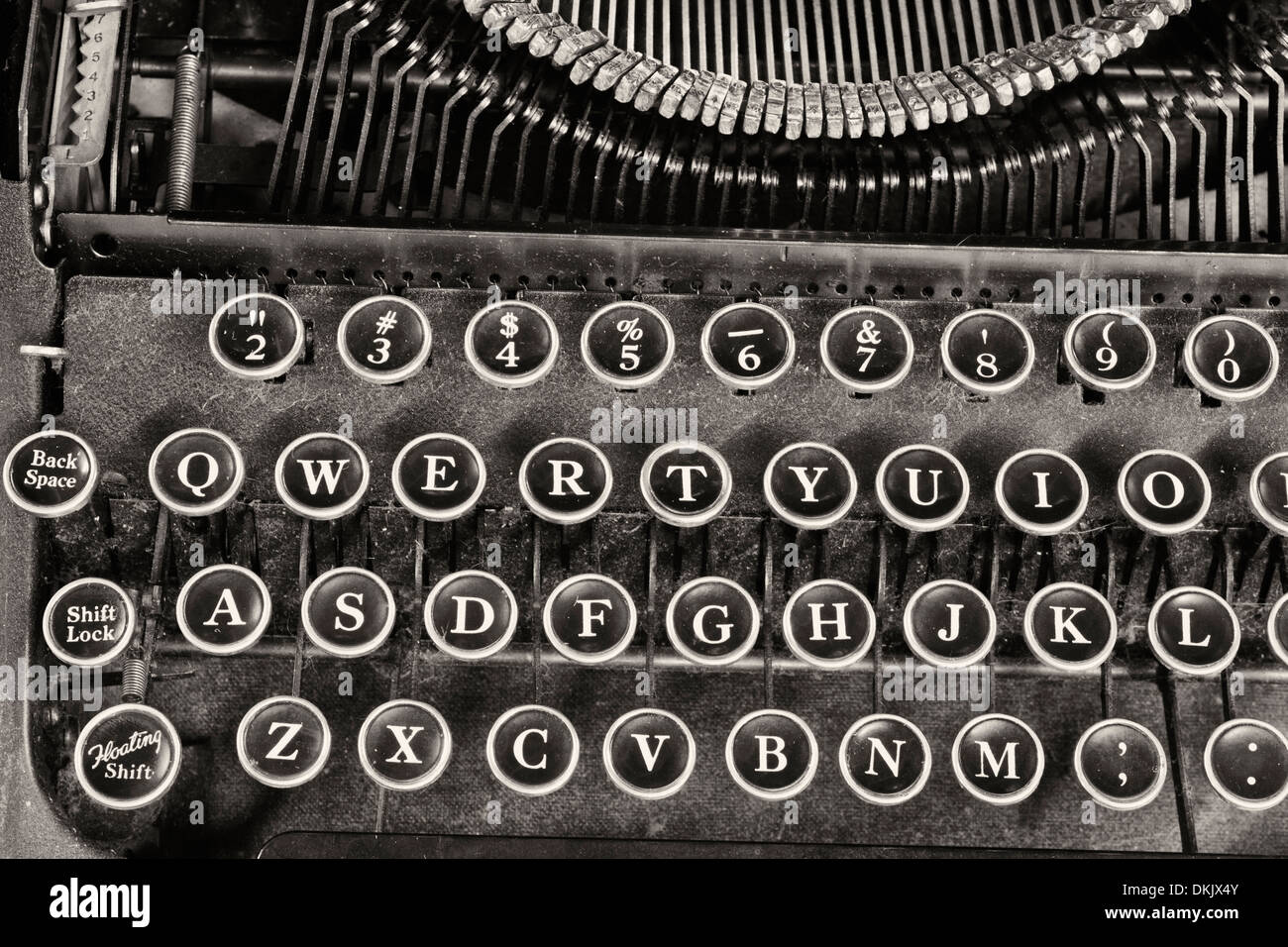 Antique Typewriter IV - An Antique Typewriter Showing Traditional ...