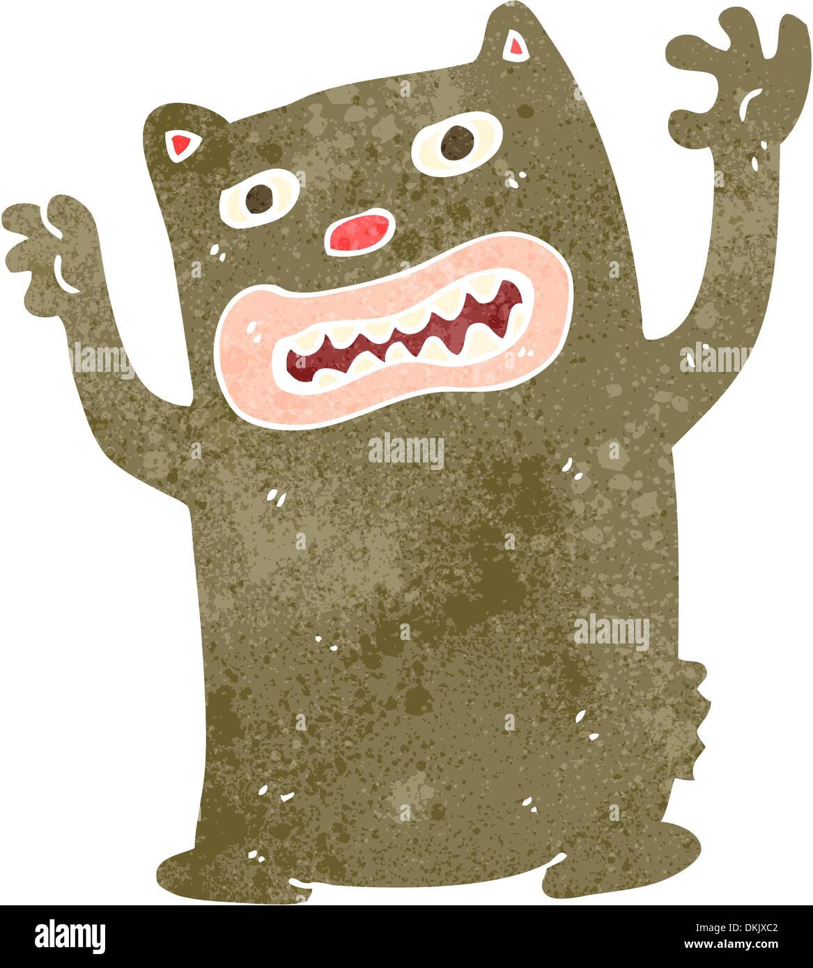 Retro cartoon illustration. On plain white background Stock Vector ...