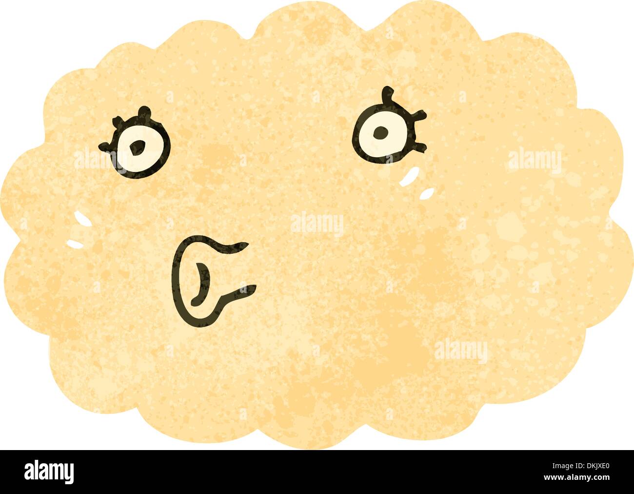 Retro cartoon illustration. On plain white background Stock Vector ...