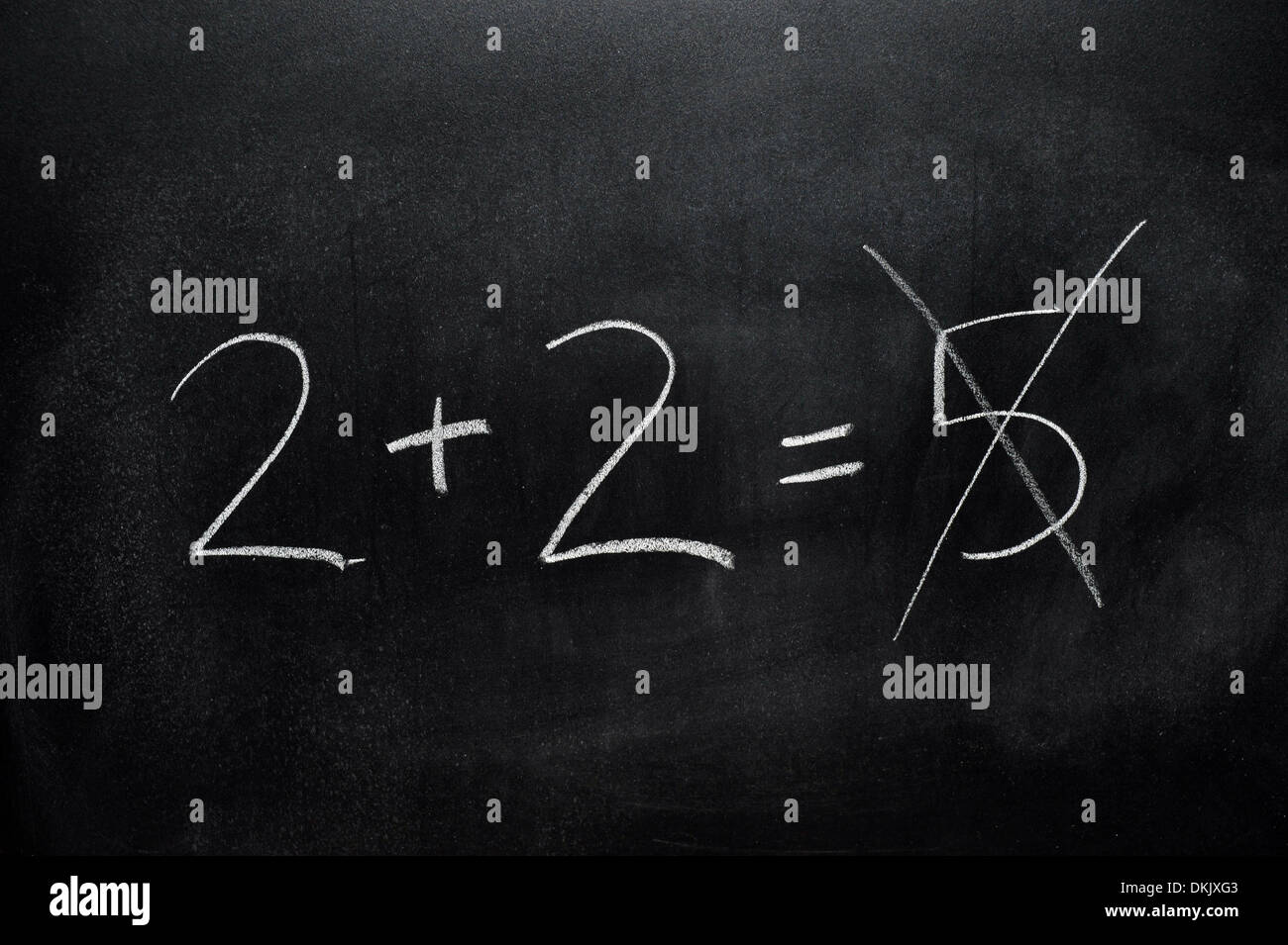 Blackboard maths wrong hi-res stock photography and images - Alamy