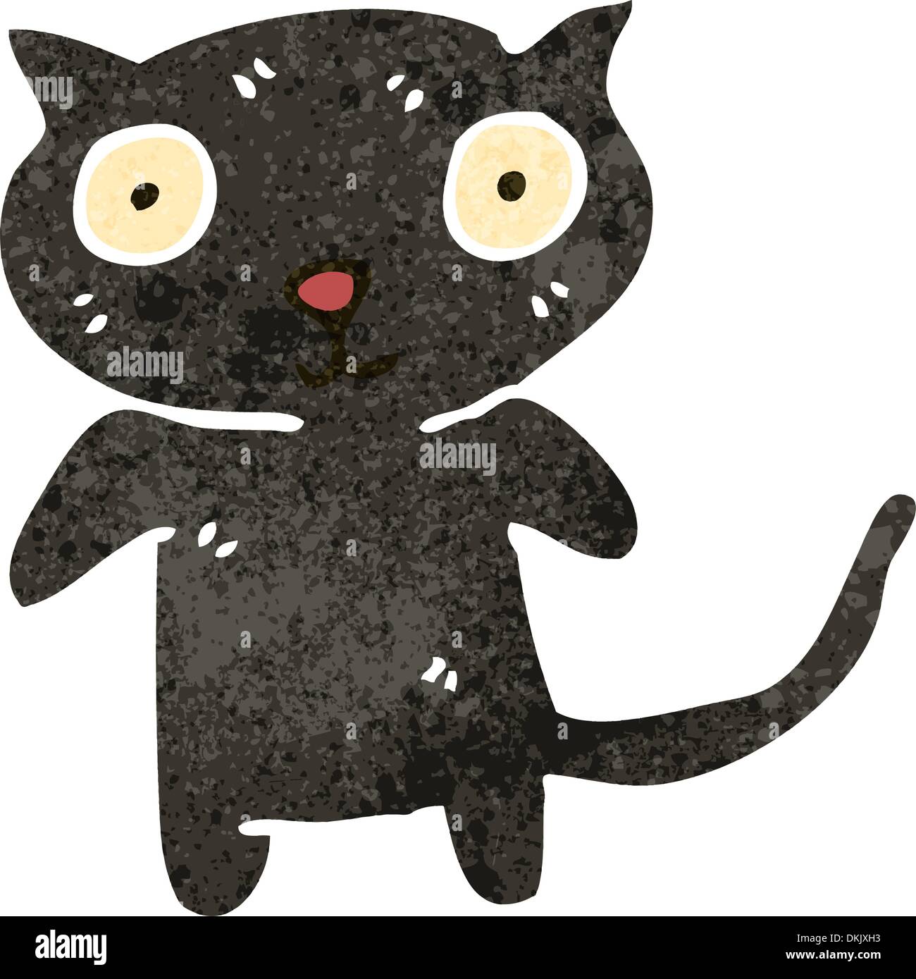 Retro cartoon illustration. On plain white background Stock Vector ...