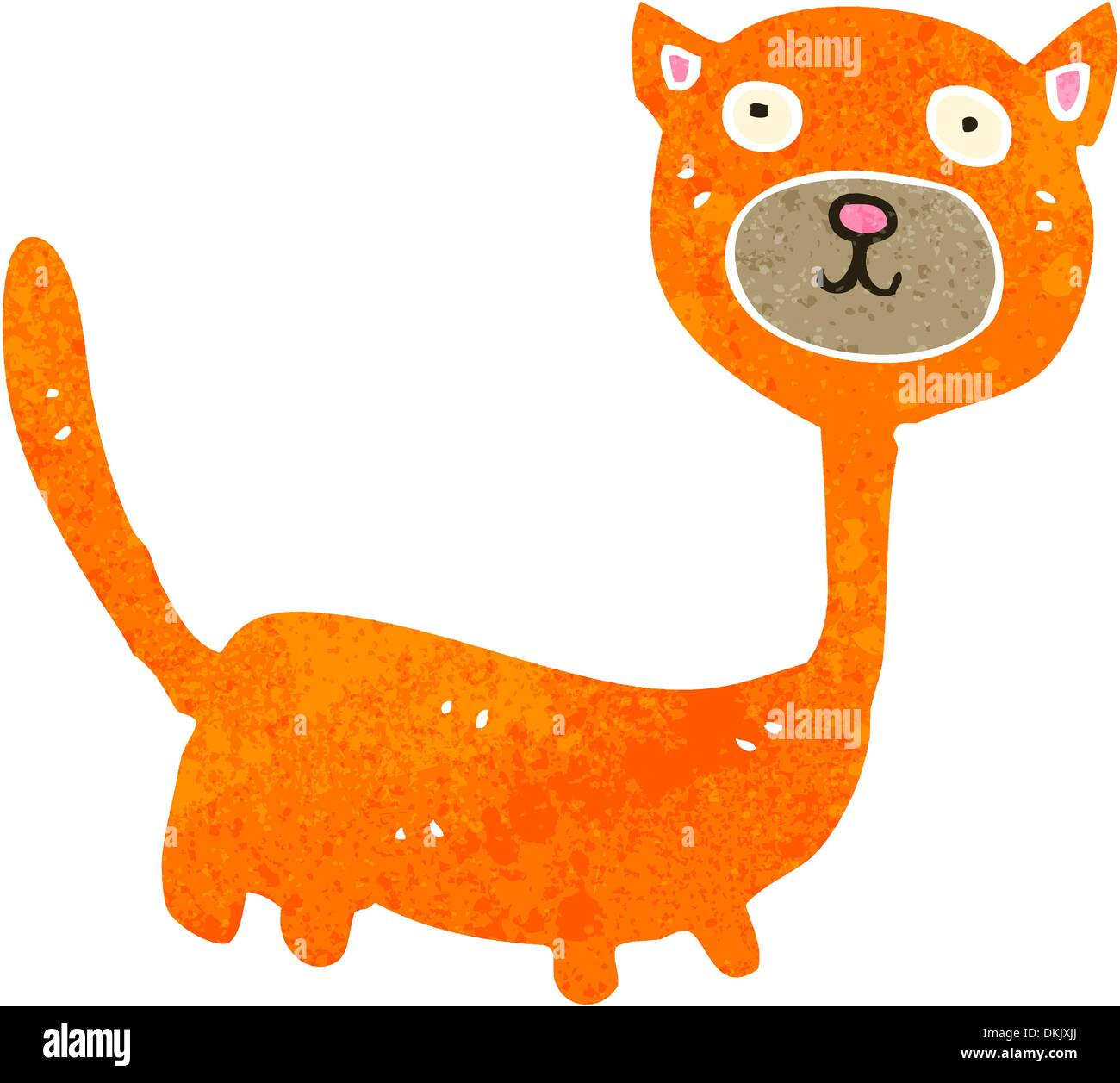 Retro cartoon illustration. On plain white background Stock Vector ...