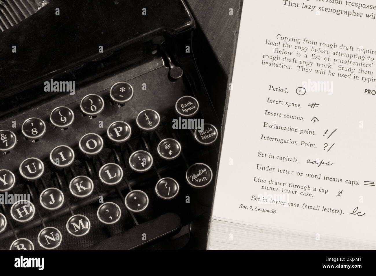 Type writer font hi-res stock photography and images - Alamy