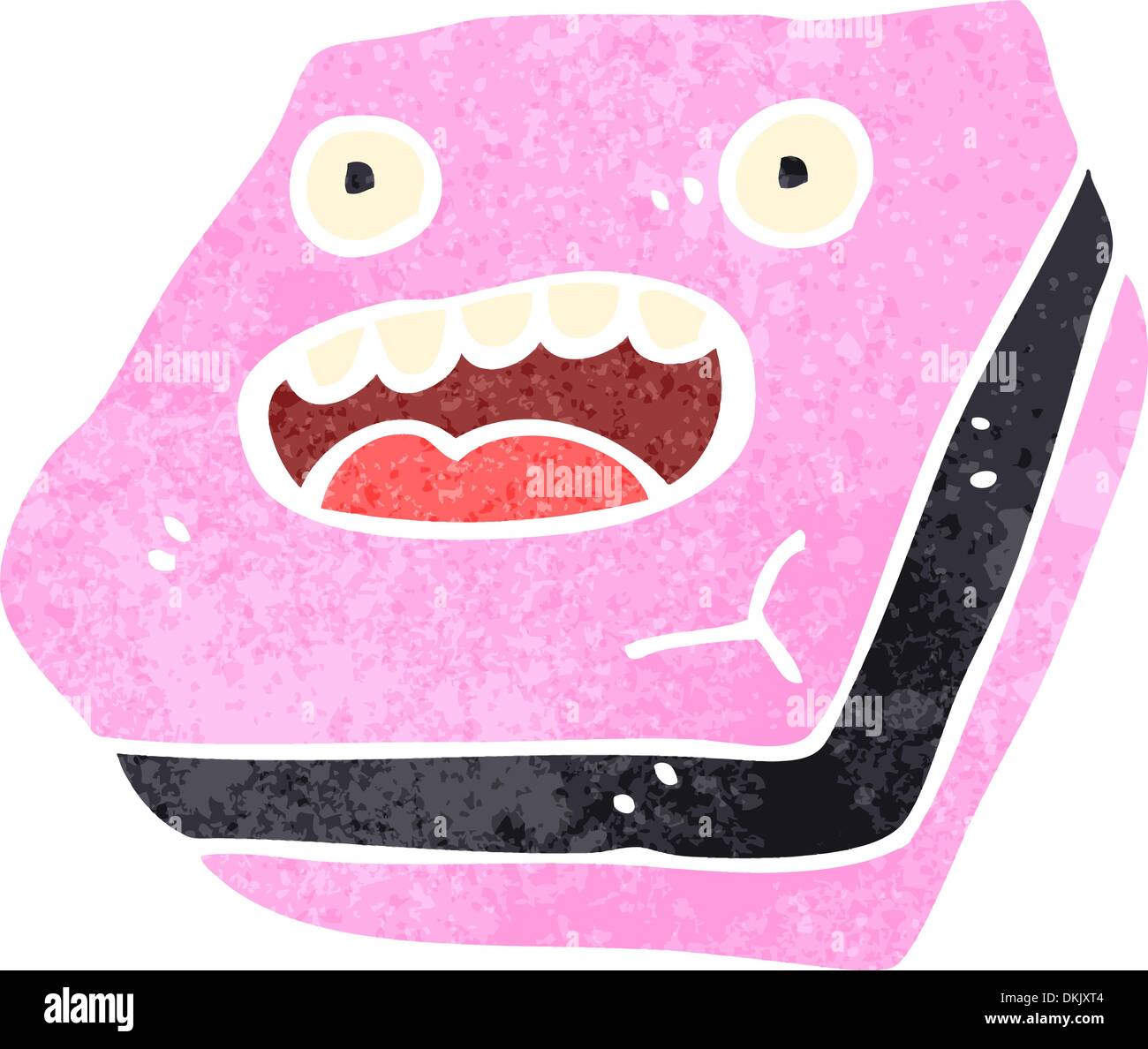 Retro cartoon illustration. On plain white background Stock Vector ...