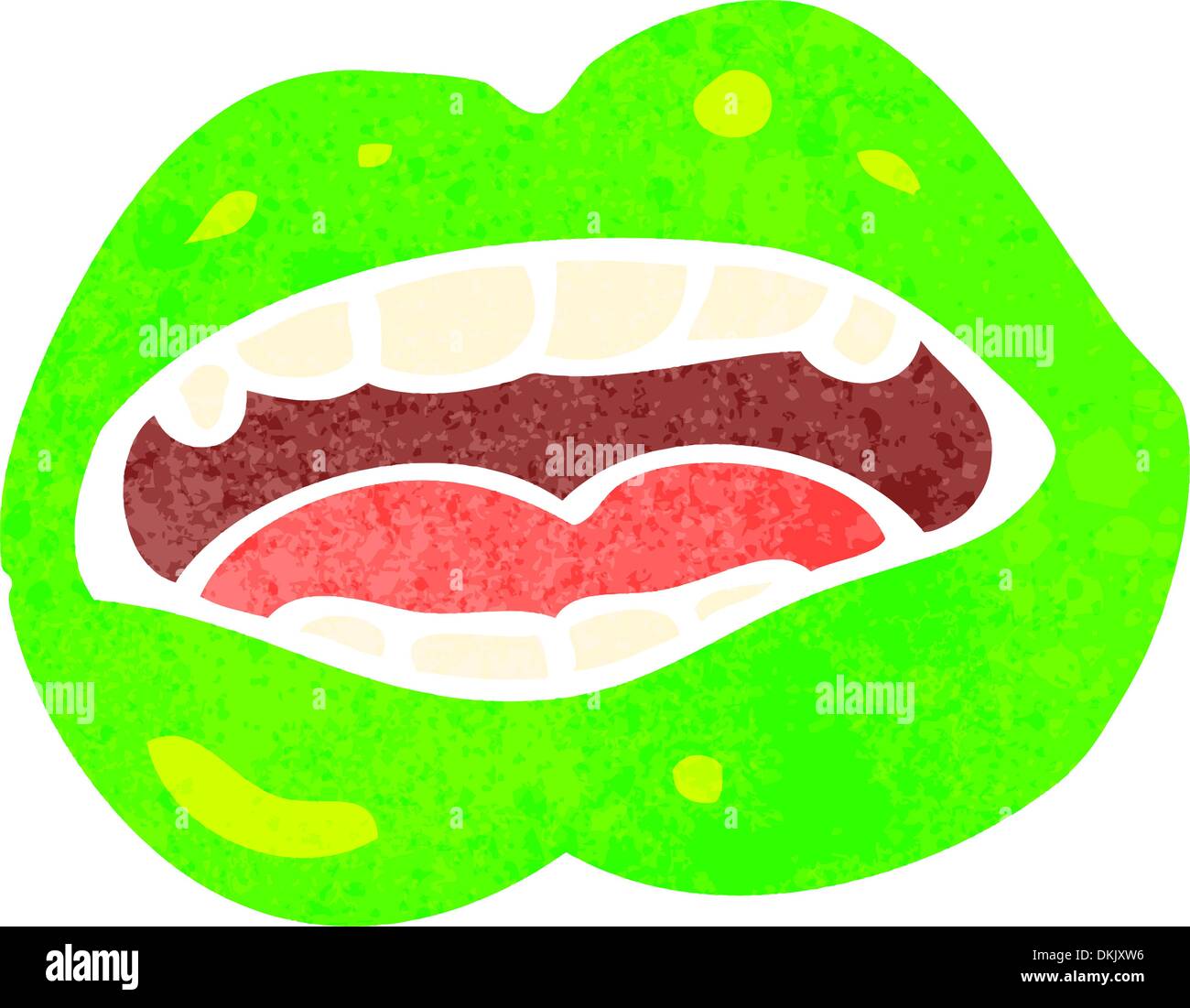Retro cartoon illustration. On plain white background Stock Vector ...