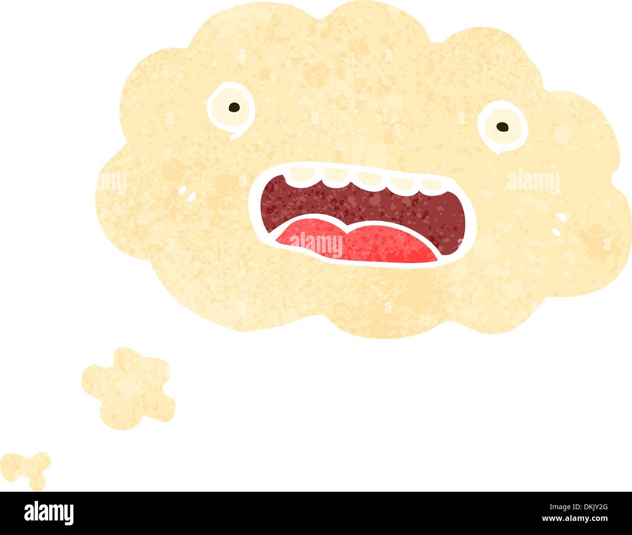 Retro cartoon illustration. On plain white background Stock Vector ...