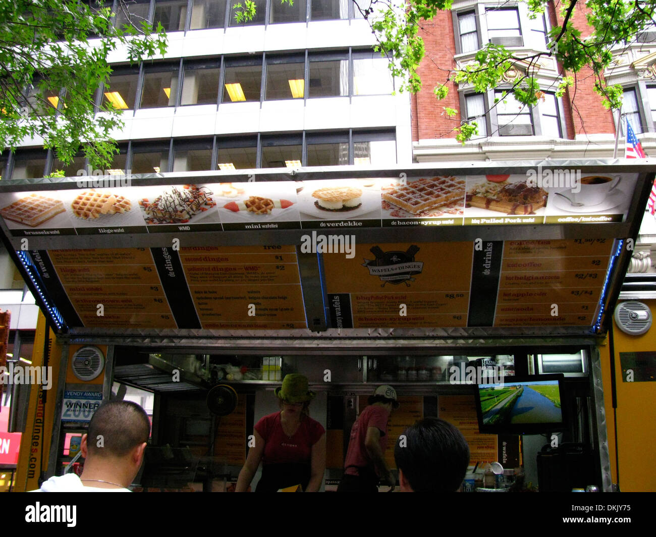 Wafels & Dinges food truck Stock Photo - Alamy