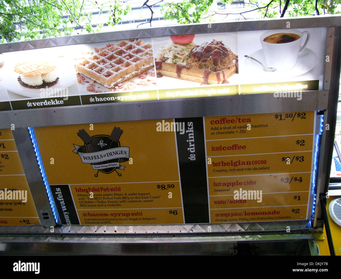 Wafels & Dinges food truck Stock Photo - Alamy