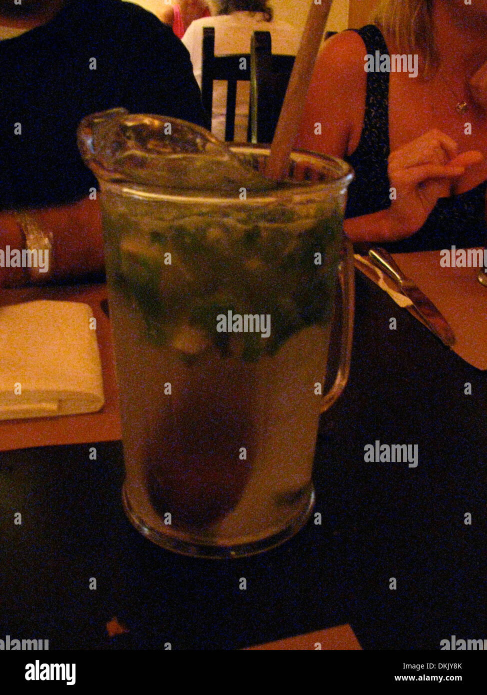 Pitcher of mojitos at Mojave restaurant in Astoria Queens Stock Photo ...