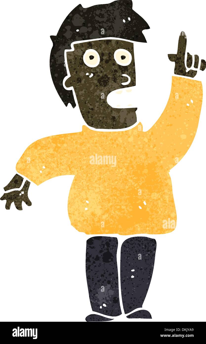 Retro cartoon illustration. On plain white background Stock Vector ...