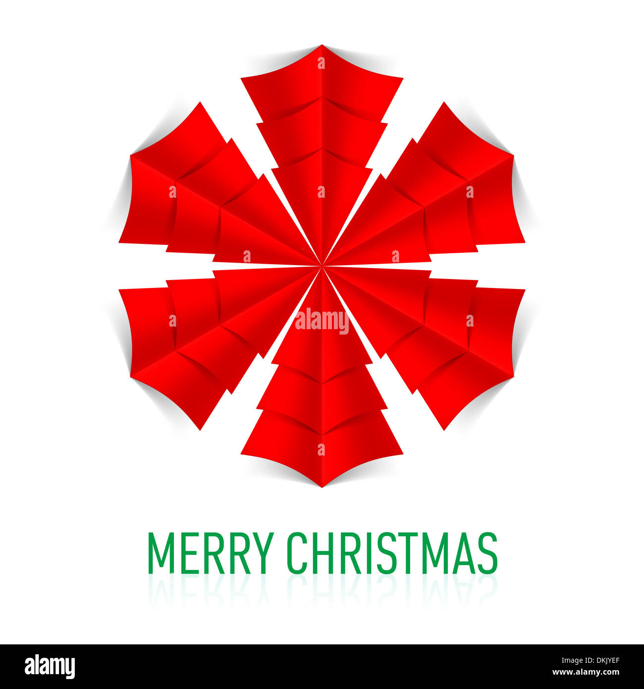 How to make paper snowflake Cut Out Stock Images & Pictures - Alamy