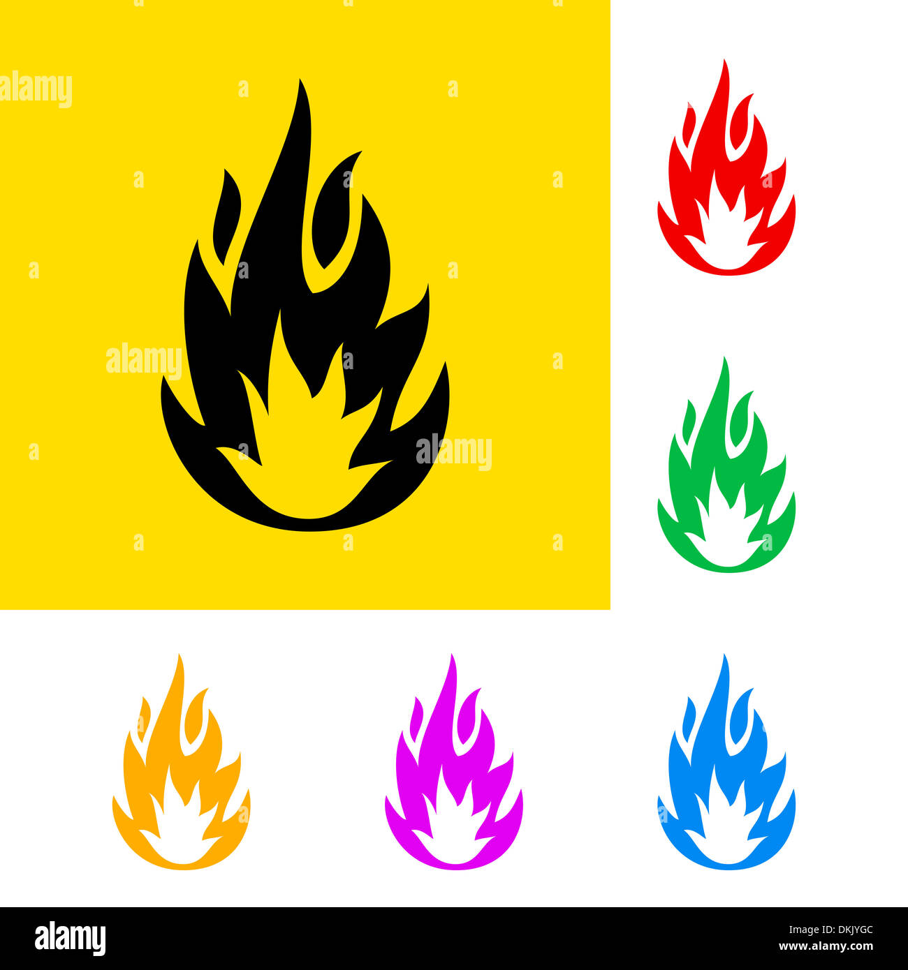 Warning sign extremely flammable symbol hi-res stock photography and ...