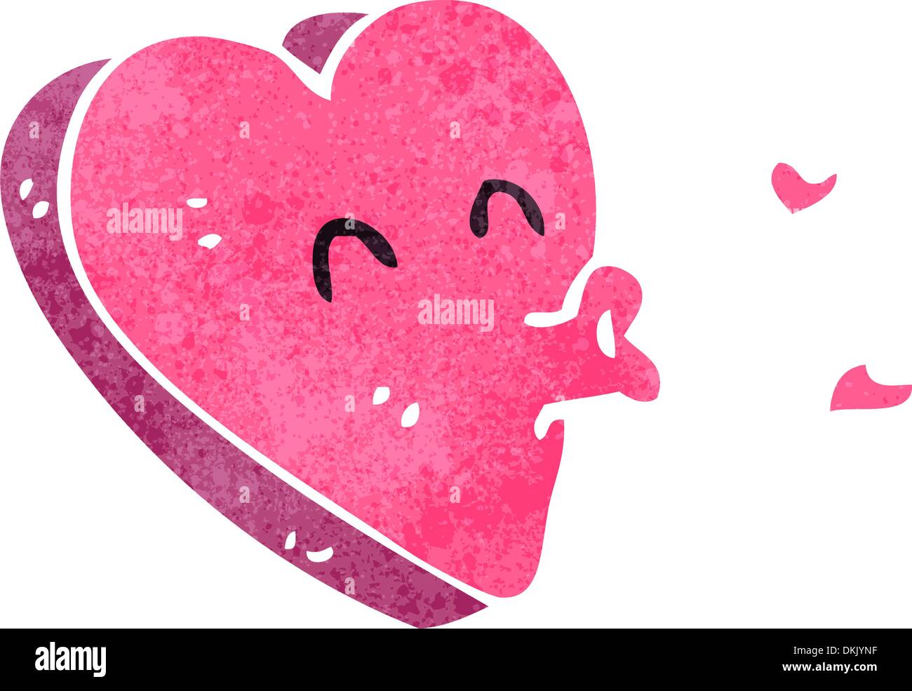 Retro cartoon illustration. On plain white background Stock Vector ...
