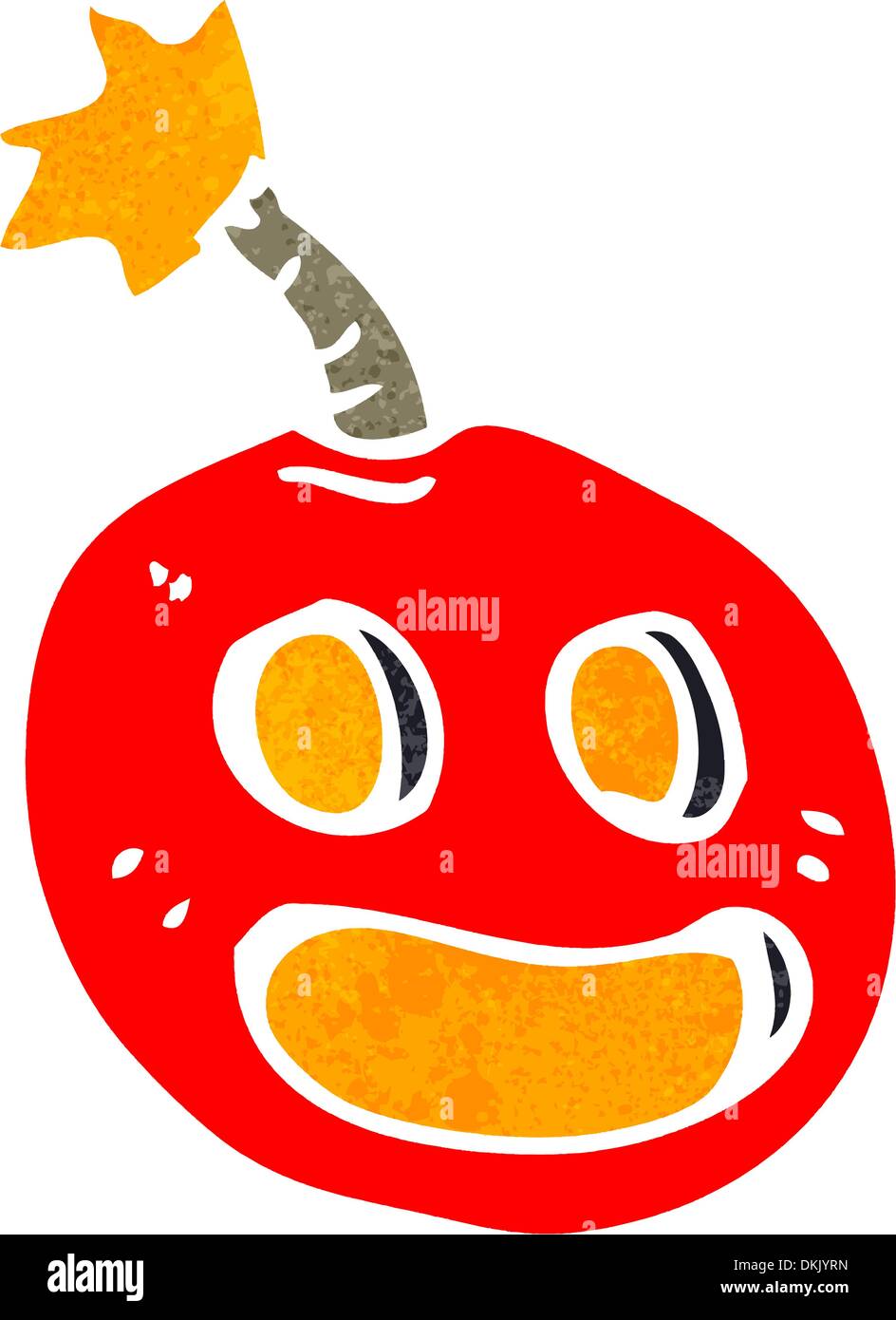 Retro cartoon illustration. On plain white background Stock Vector ...