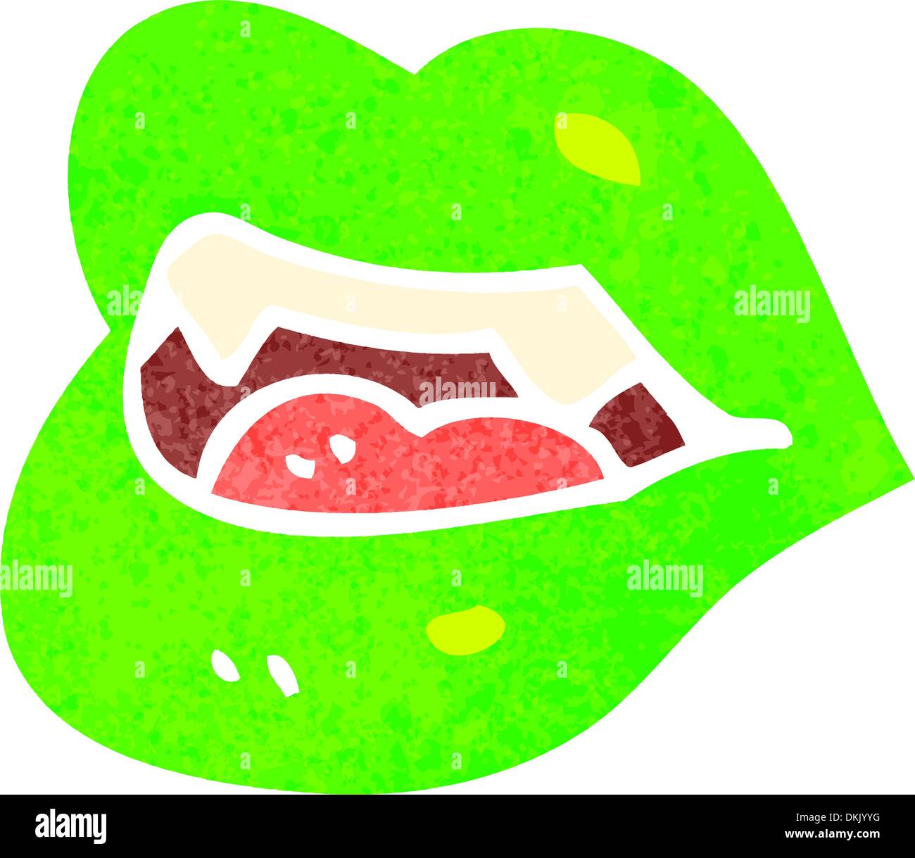 Retro cartoon illustration. On plain white background Stock Vector ...