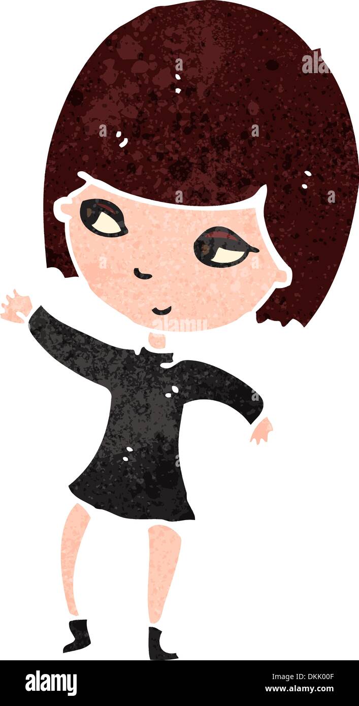 Retro cartoon illustration. On plain white background Stock Vector ...