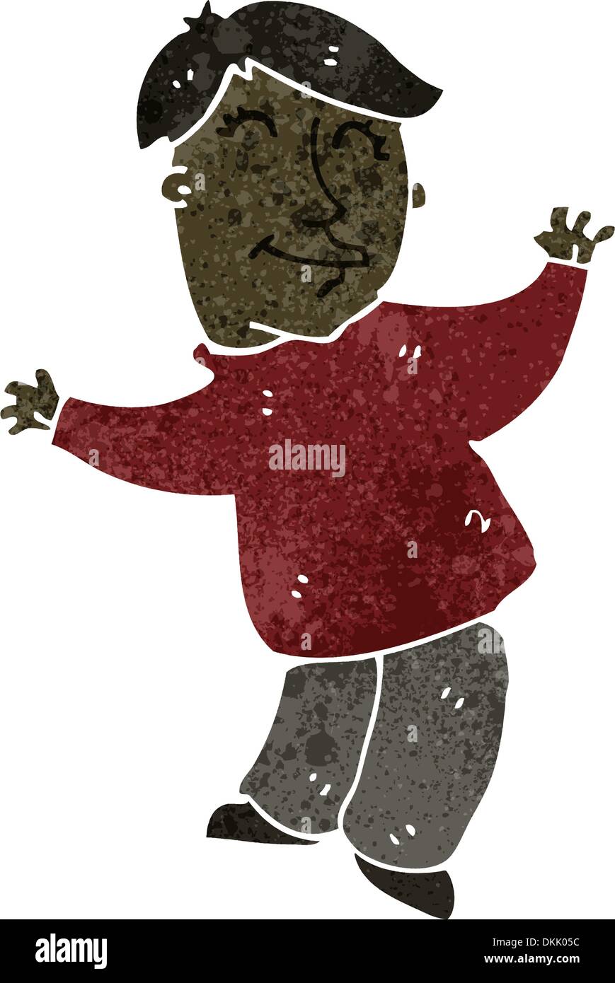 Retro cartoon illustration. On plain white background Stock Vector ...