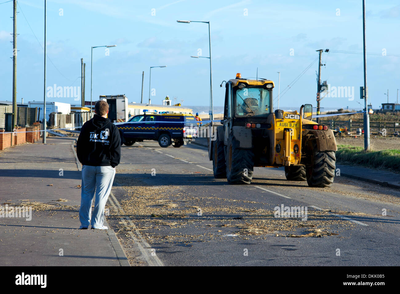 Walcott, Norfolk, UK. 6th December 2013. The largest tidal surge and ...