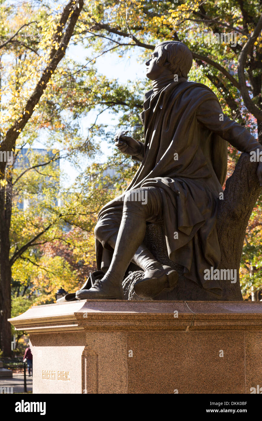 Robert Burns Sculpture is located at the South end of Literary Walk in ...