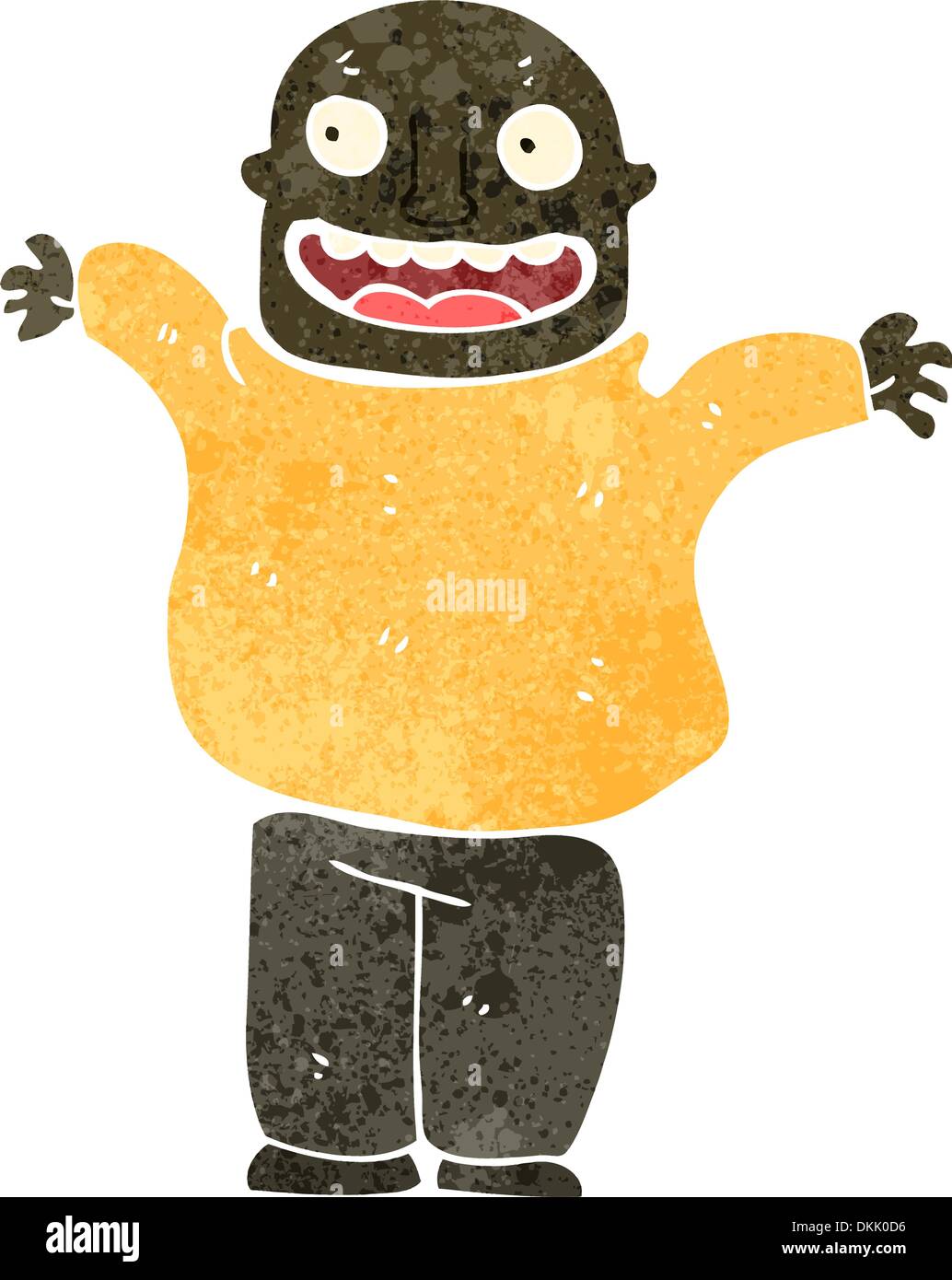 Retro cartoon illustration. On plain white background Stock Vector ...