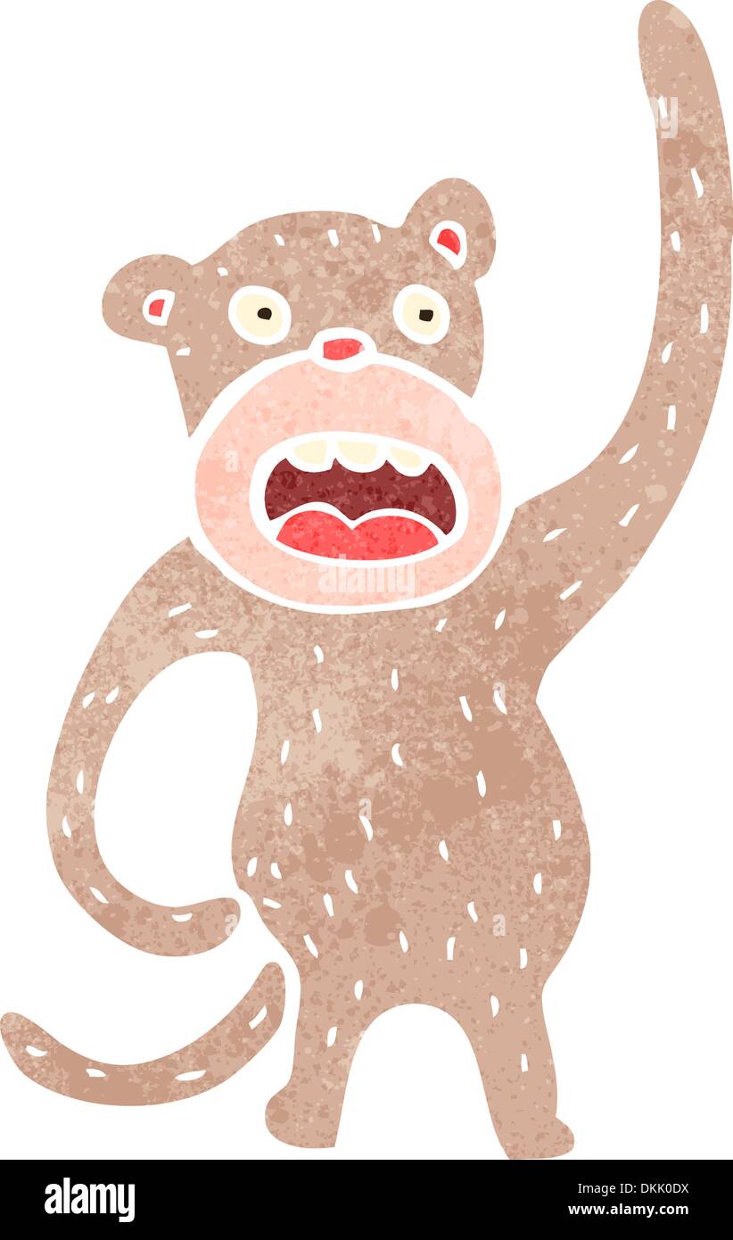 Retro cartoon illustration. On plain white background Stock Vector ...