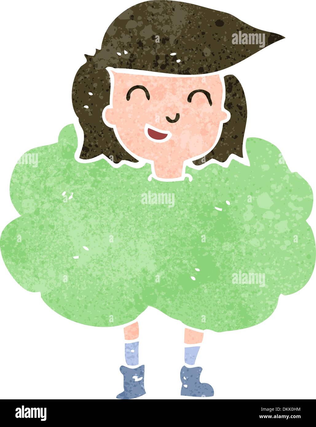 Retro cartoon illustration. On plain white background Stock Vector ...