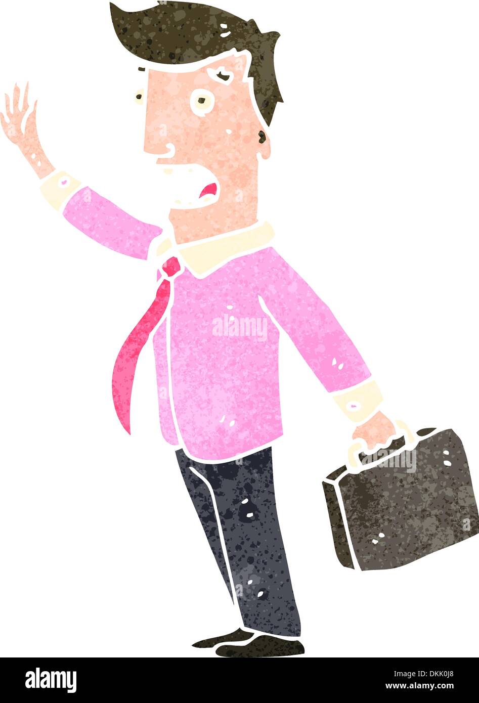 Retro cartoon illustration. On plain white background Stock Vector ...