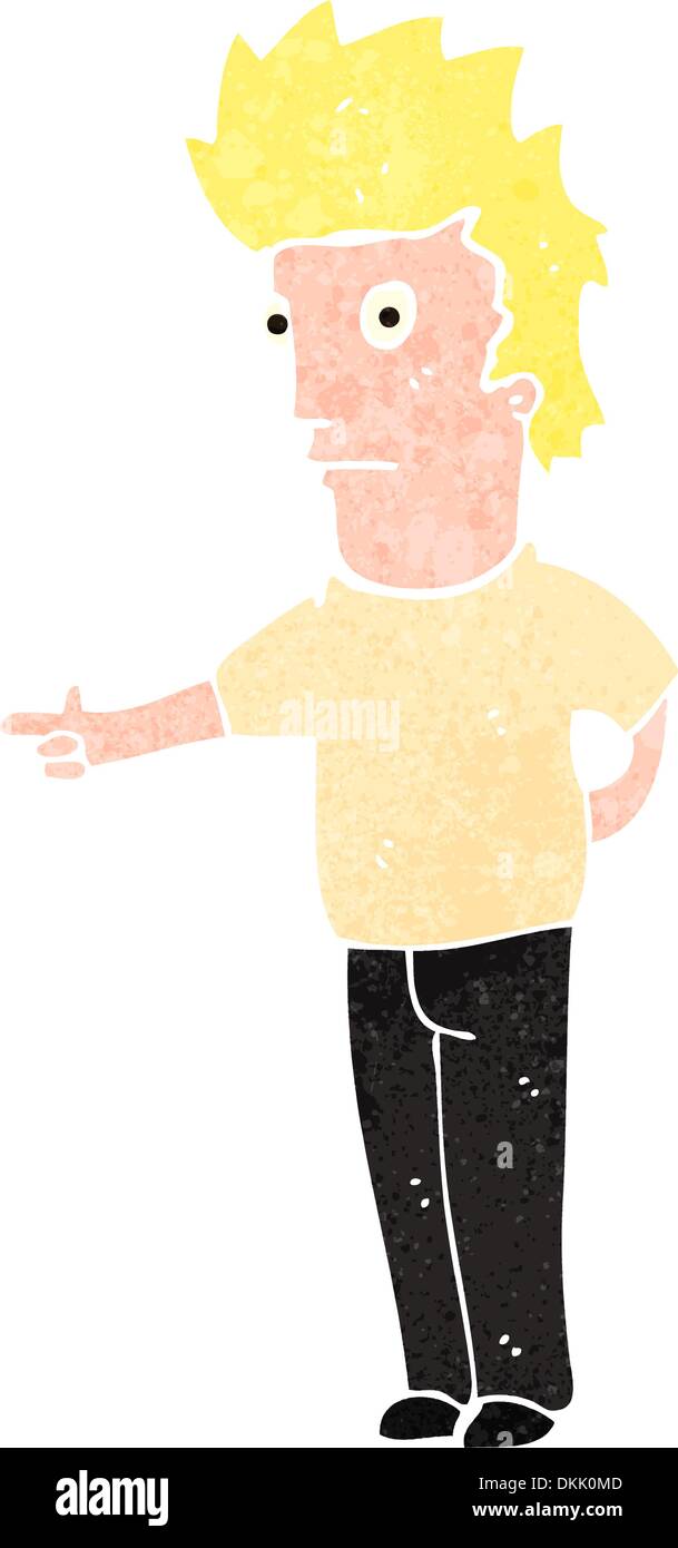 Retro cartoon illustration. On plain white background Stock Vector ...