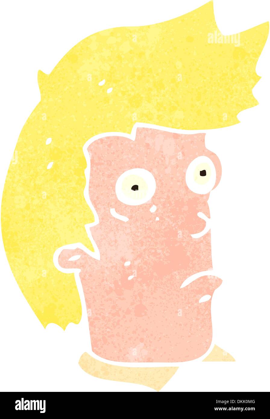 Retro cartoon illustration. On plain white background Stock Vector ...