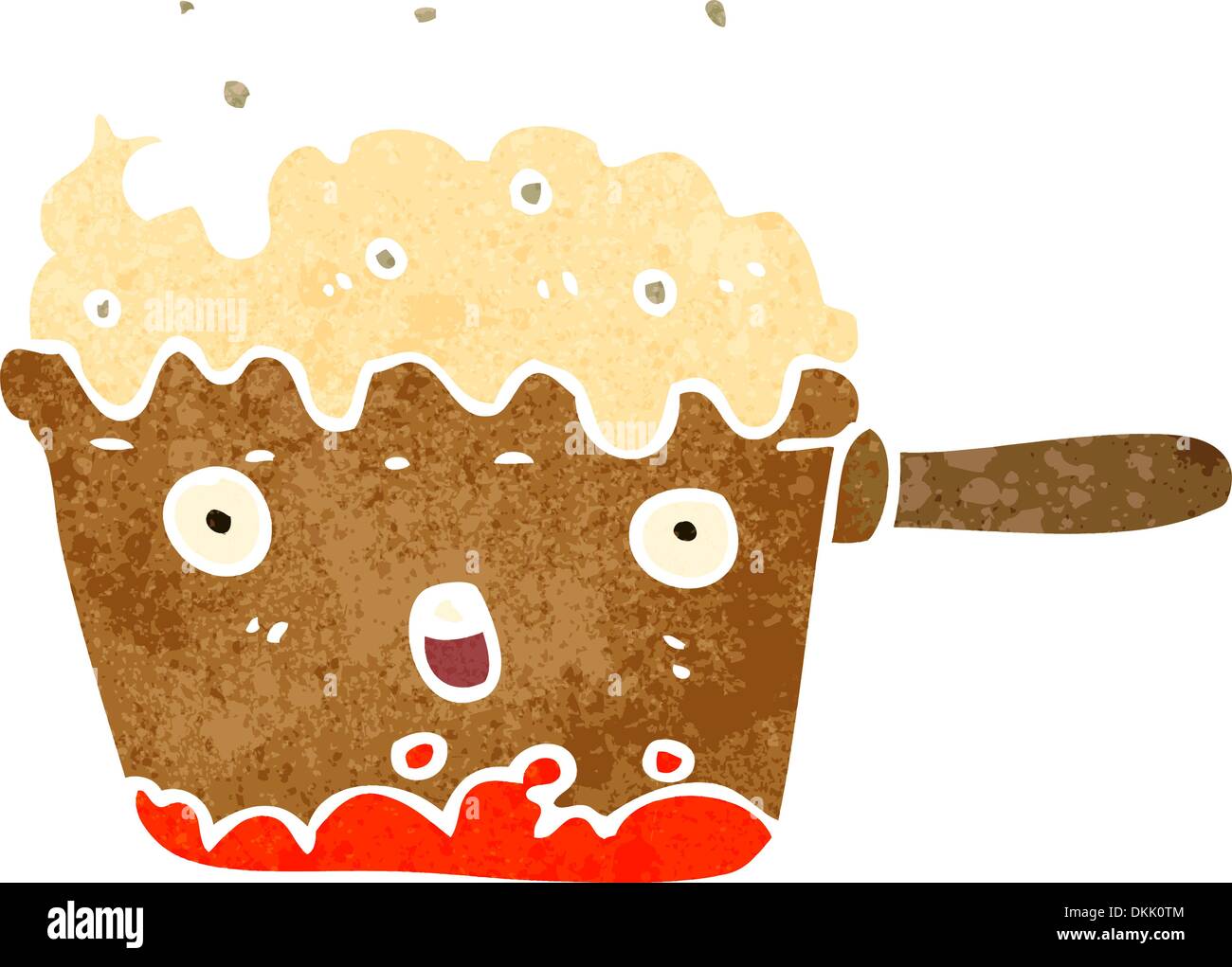 Retro cartoon illustration. On plain white background Stock Vector ...