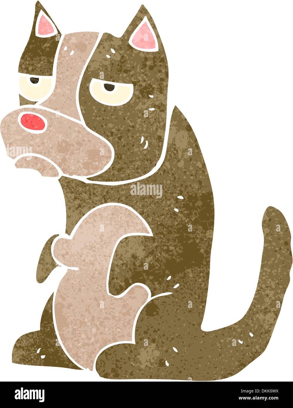 Retro cartoon illustration. On plain white background Stock Vector ...