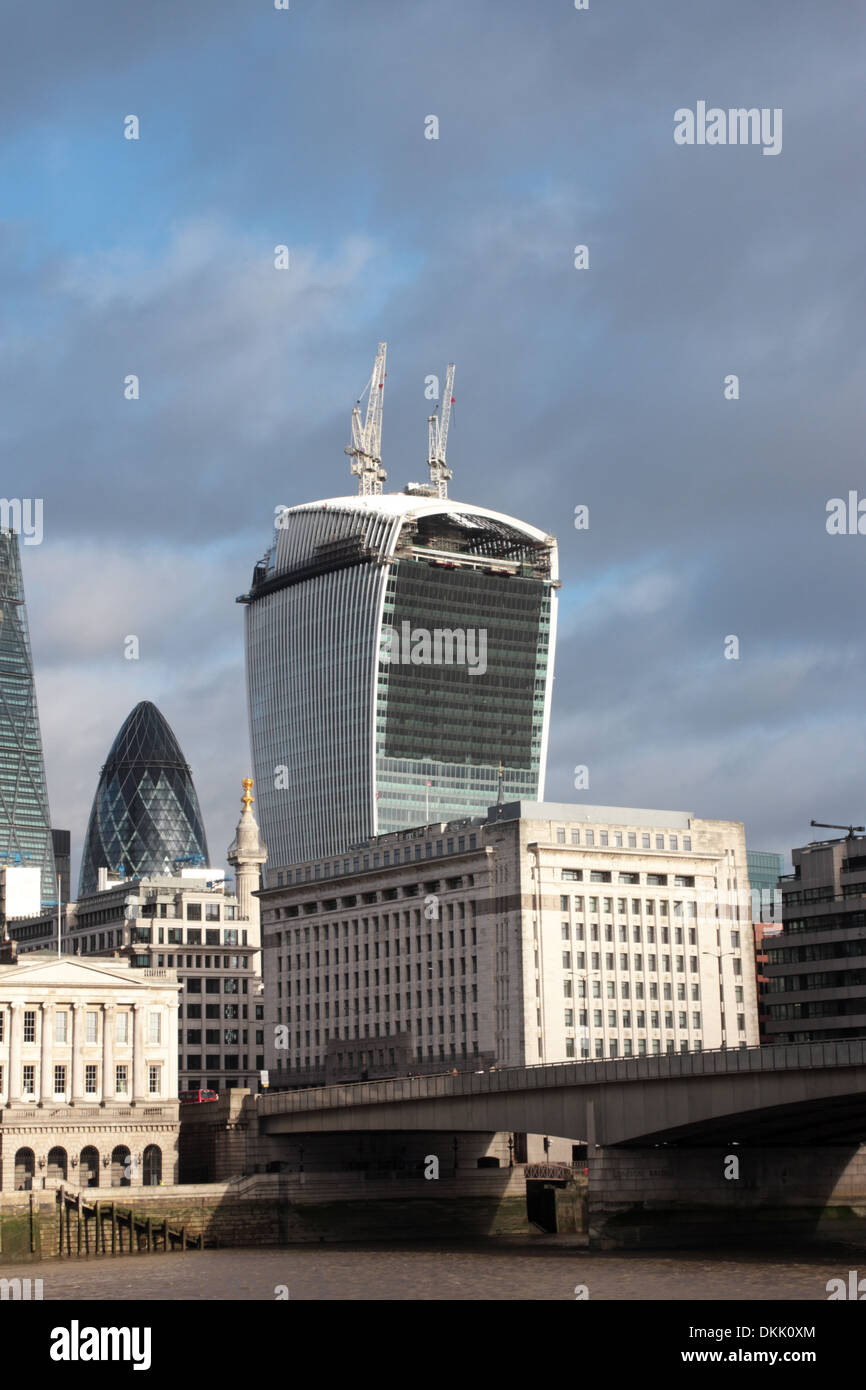 20 Fenchurch Street London nicknamed the Walkie Talkie building Stock ...
