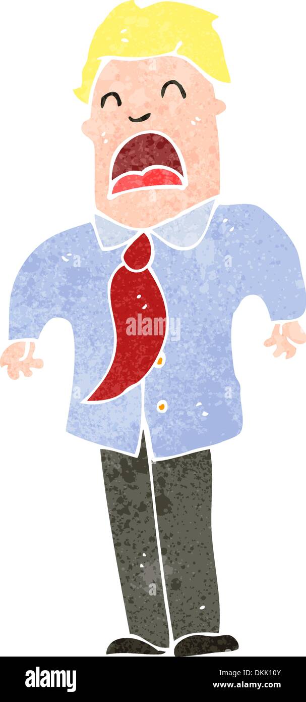 Retro cartoon illustration. On plain white background Stock Vector ...