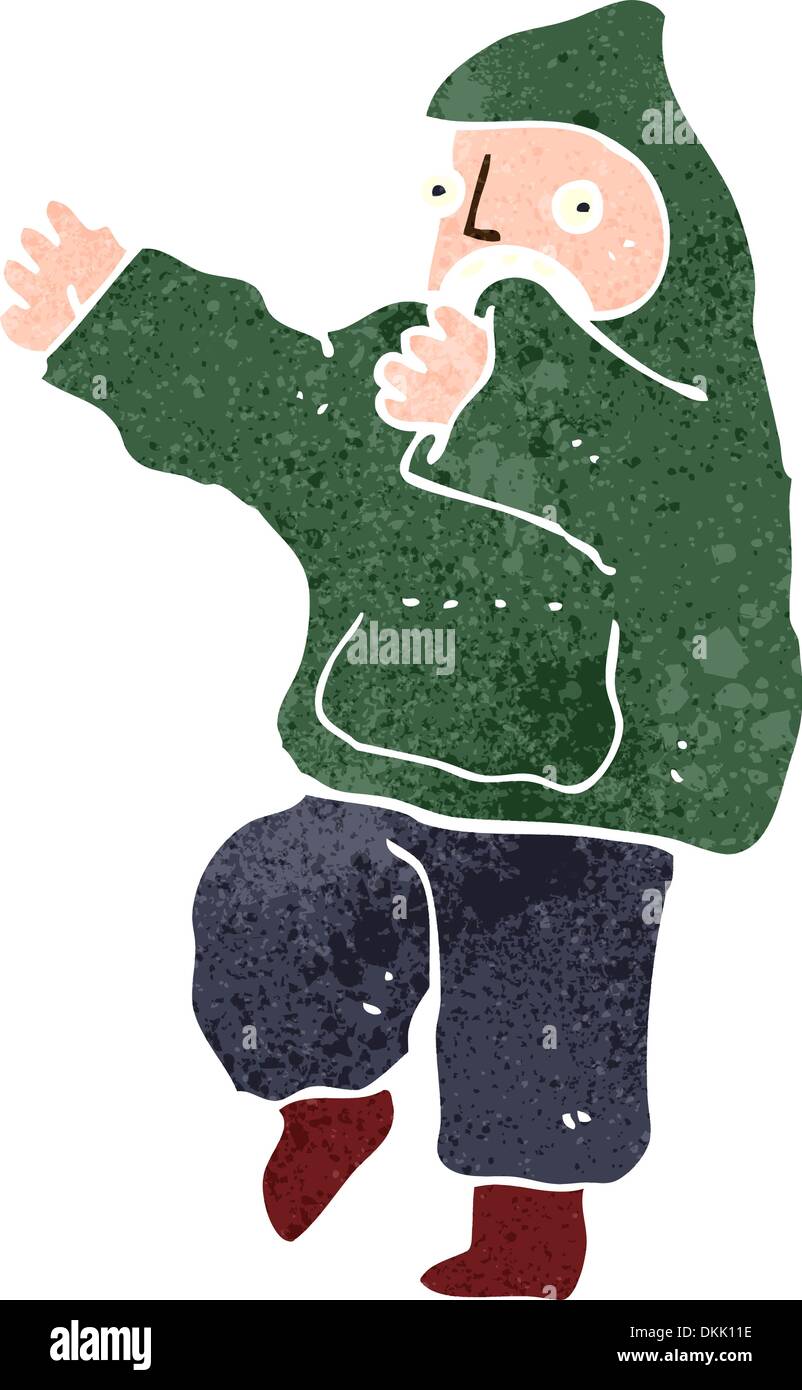 Retro cartoon illustration. On plain white background Stock Vector ...