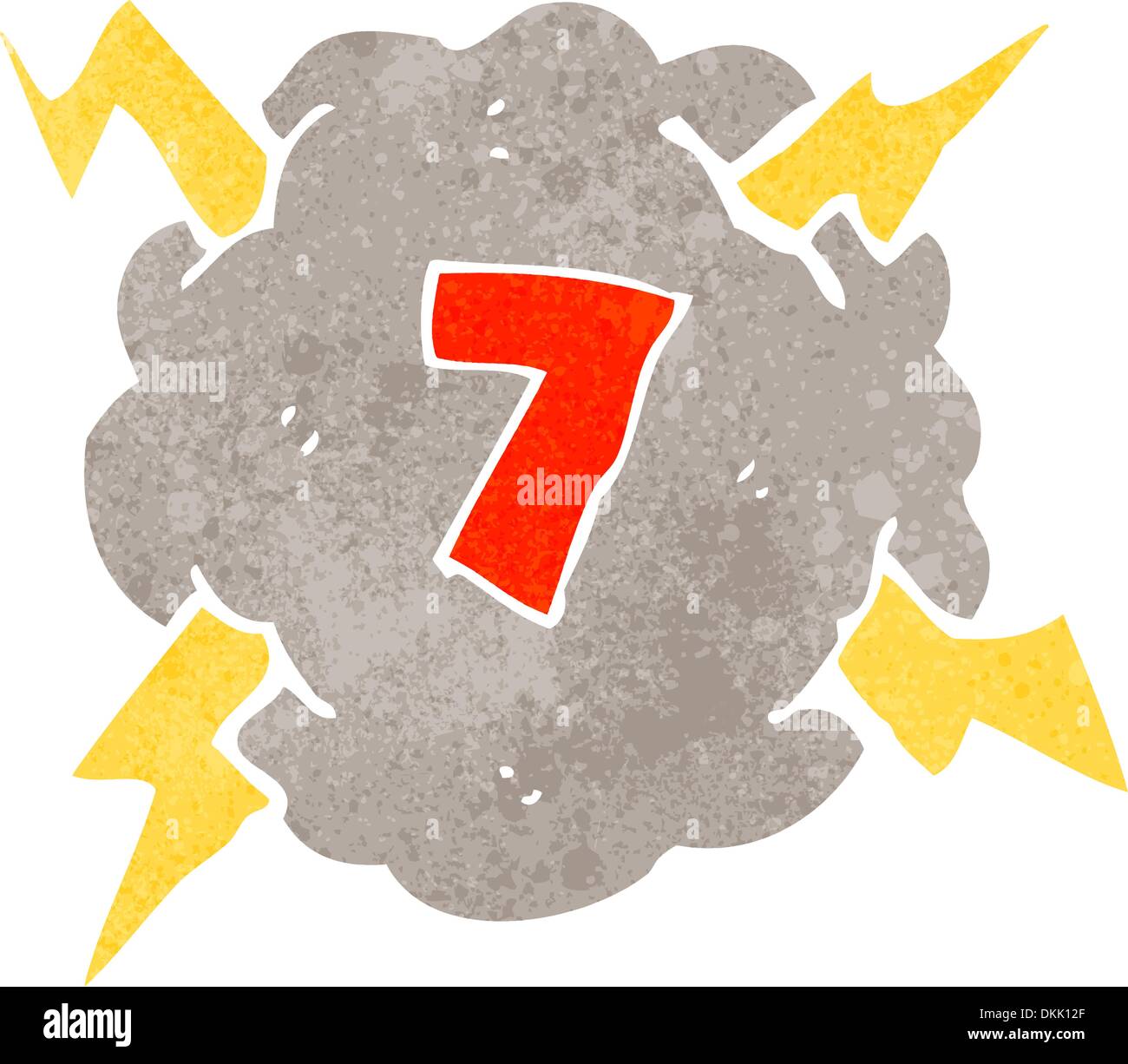 Retro cartoon illustration. On plain white background Stock Vector ...