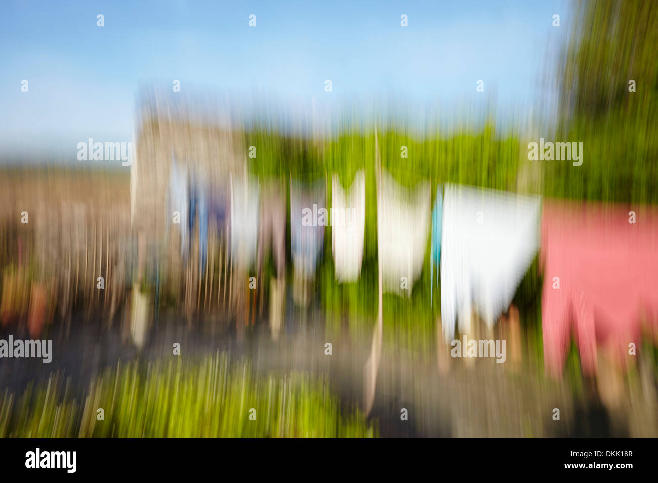 Washing on the line hi-res stock photography and images - Alamy
