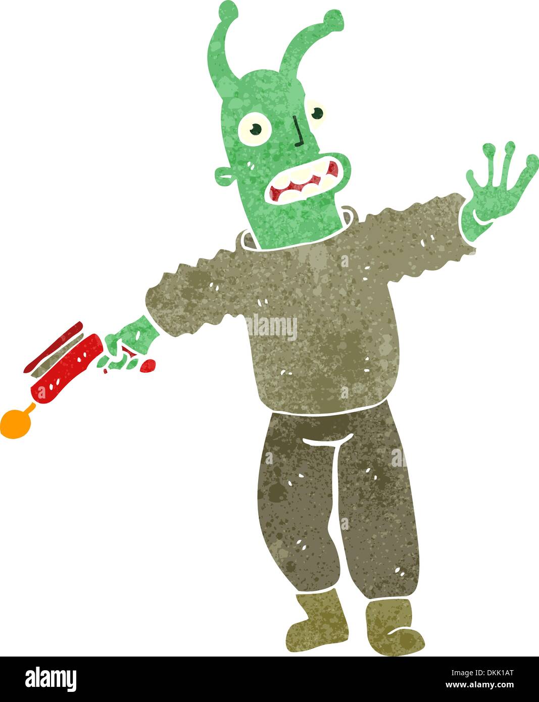 Retro cartoon illustration. On plain white background Stock Vector ...