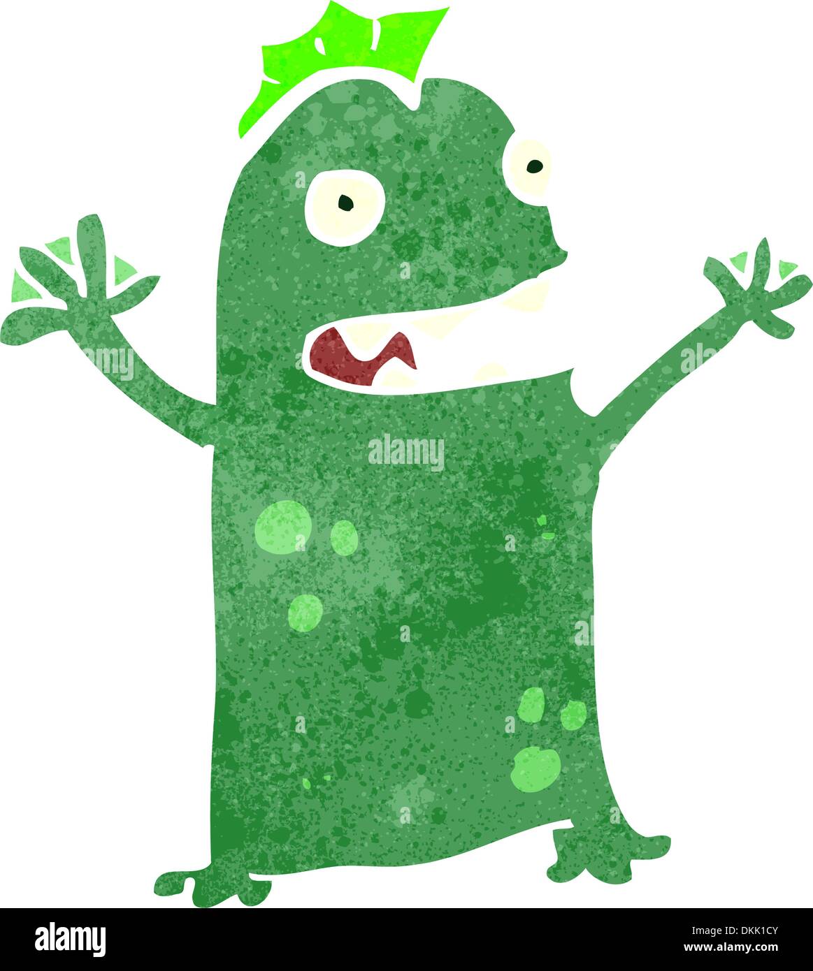 Retro cartoon illustration. On plain white background Stock Vector ...