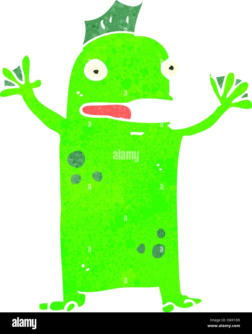 Retro cartoon illustration. On plain white background Stock Vector ...