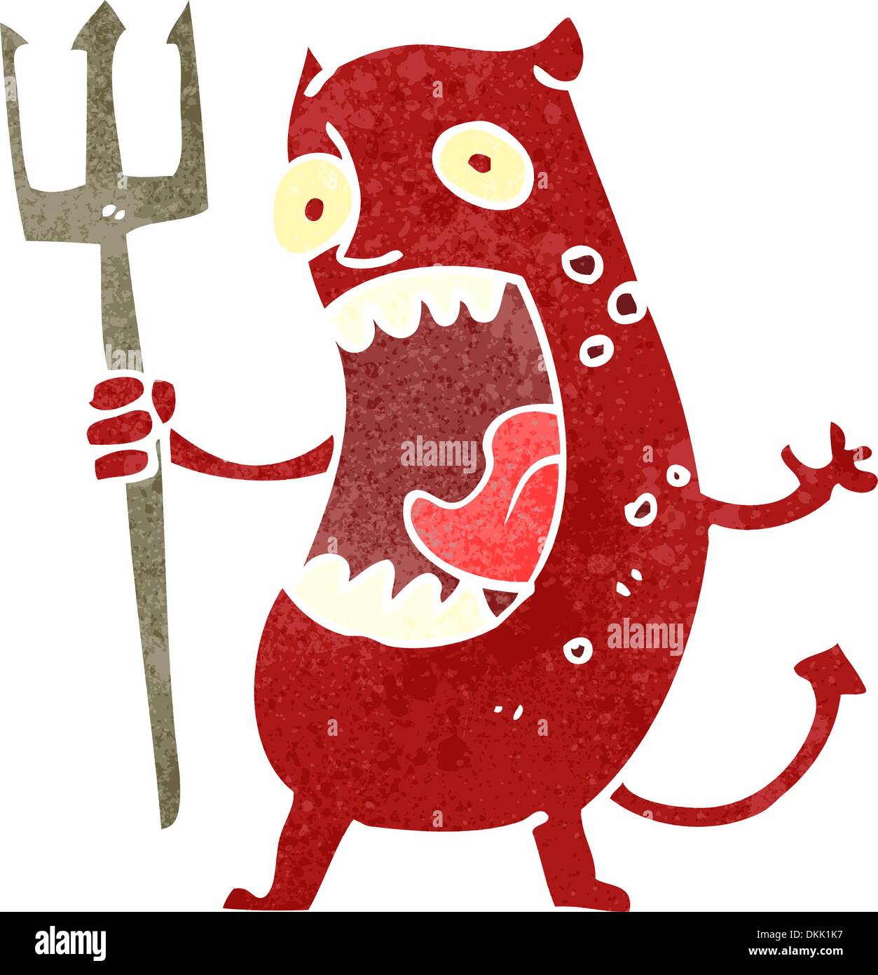 Retro cartoon illustration. On plain white background Stock Vector ...