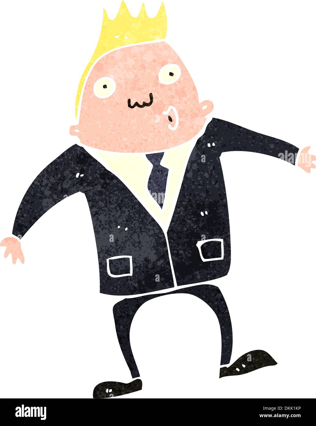 Retro cartoon illustration. On plain white background Stock Vector ...