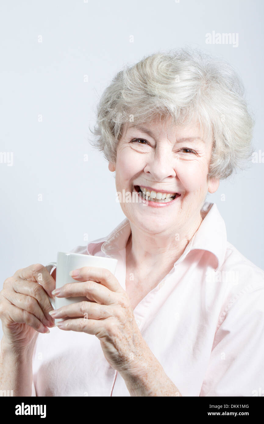 Old woman cup hi-res stock photography and images - Alamy
