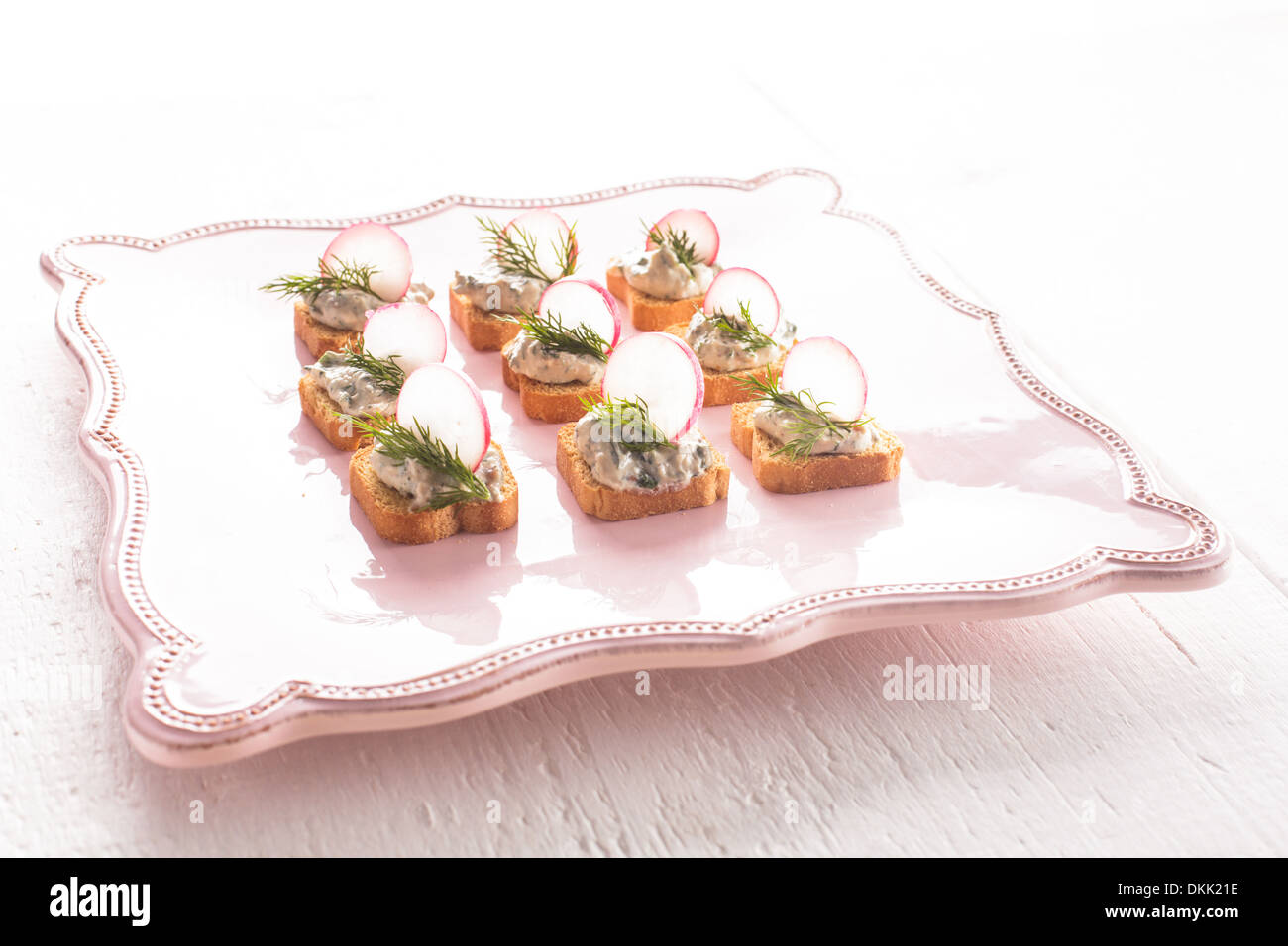 Tofu cream cheese canape hi-res stock photography and images - Alamy