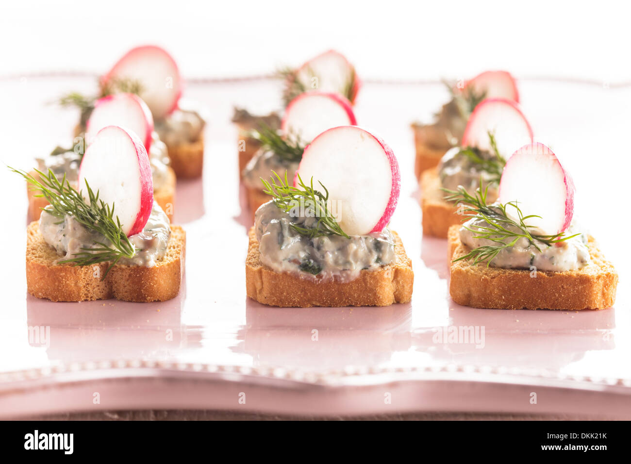 Tofu cream cheese canape hi-res stock photography and images - Alamy