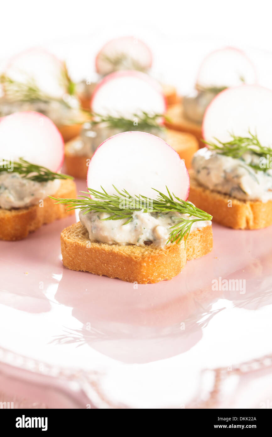 Tofu cream cheese canape hi-res stock photography and images - Alamy