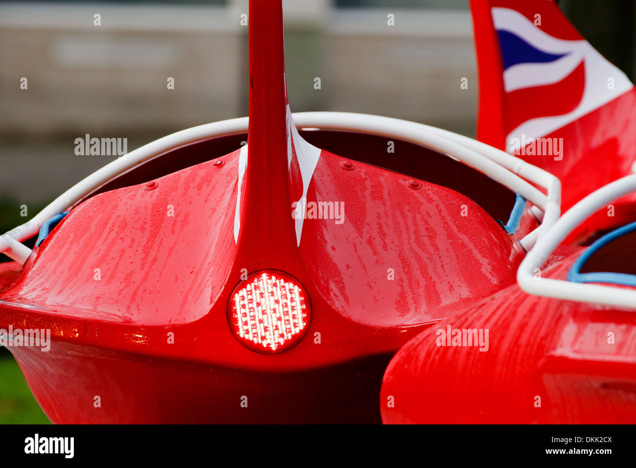 Red Leader, a childs fairground ride of the Red Arrows taxis in the ...